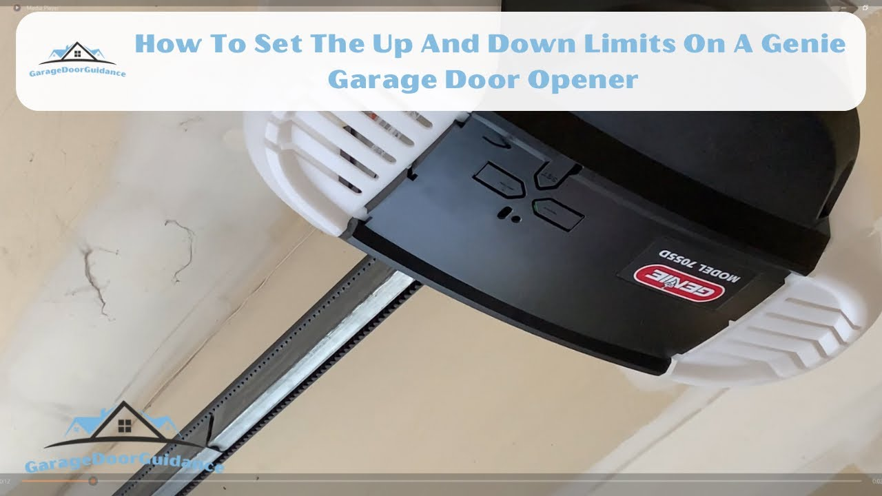 Adjusting Limits On A Genie Pro Stealth Garage Door Opener: A ...