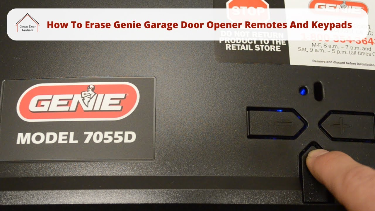 How To Erase Memory Code On Genie Garage Door Opener – A Complete Step ...