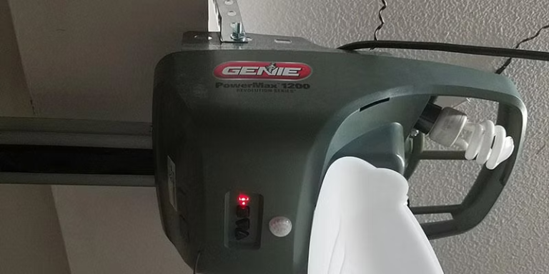 Install Genie Garage Door Opener And Red Light On